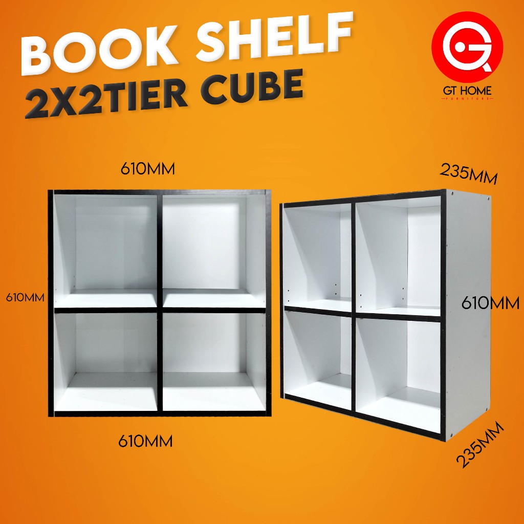 Ready Stock 3 Tier Bookshelf Diy Utility Shelf Rak Buku 3 Tingkat