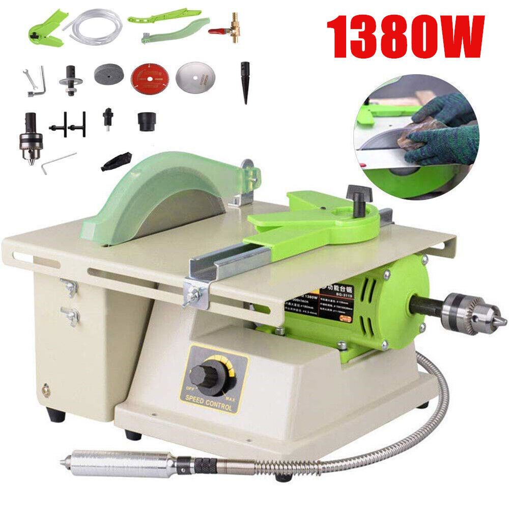 220V 1380W Multifunction Jewelry Rock Polishing Buffer Machine Jewelry ...