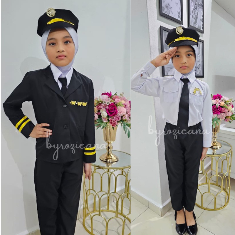 Ready Stock 🔥baju pilot juruterbang costume pilot captain flight ...