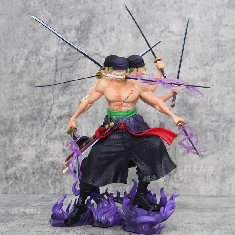 ZORO COPY RESIN ASURA HAKI PVC NEW BOX ONE PIECE FIGURE | Shopee Malaysia