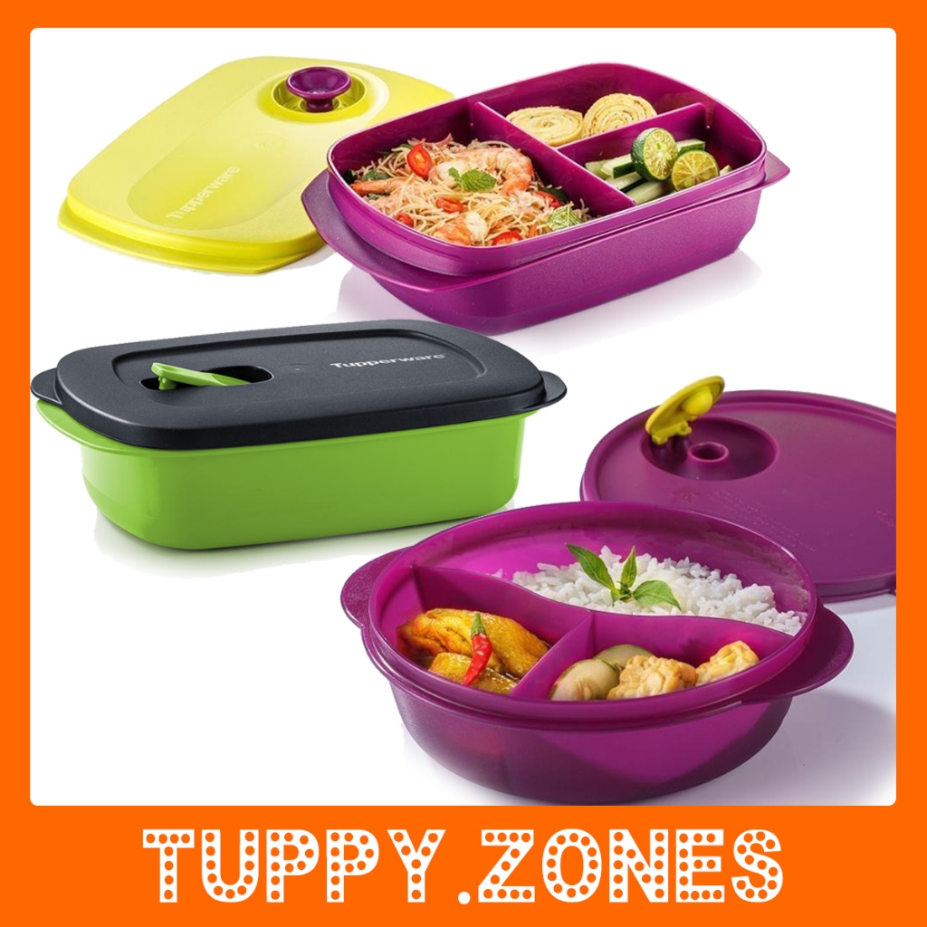 Tupperware Reheatable Divided Lunch Box / Foodie Buddy / Click to Go ...
