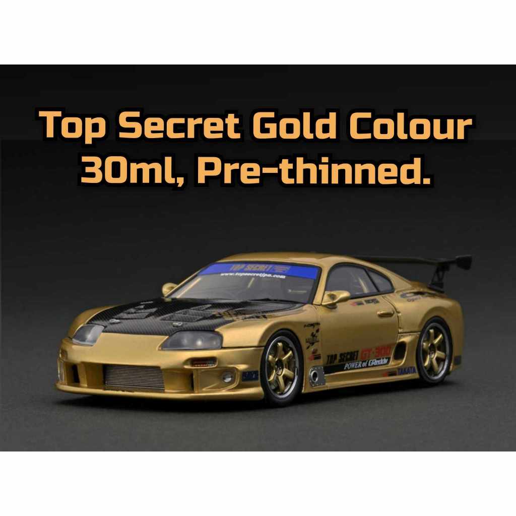 Top Secret Gold Colour. Supra, Skyline GT-R. For Airbrush Paint ...