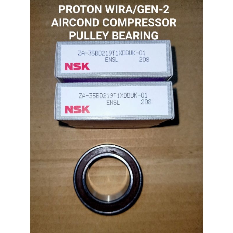 AIRCOND COMPRESSOR PULLEY BEARING NSK ORIGINAL JAPAN FOR PROTON WIRA ...