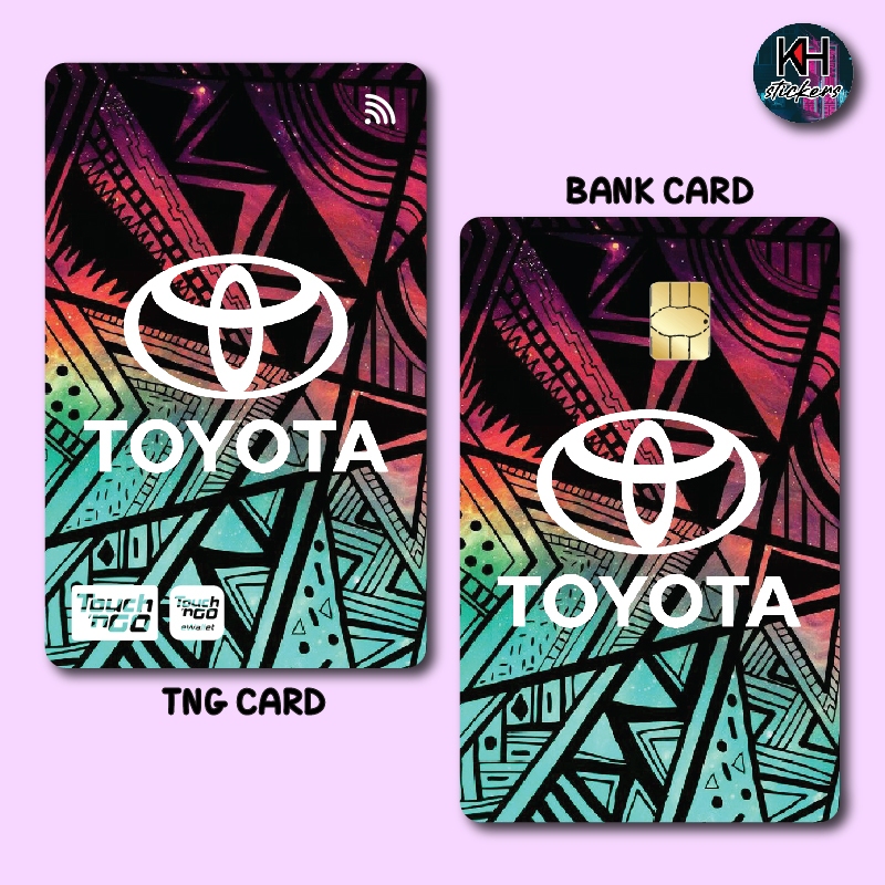 TOYOTA - TOUCH N GO CARD / ATM CARD STICKER COVER, TNG CARD, BANK CARD ...