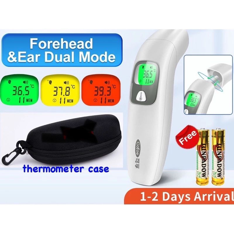 Cofoe Thermometer 3 in 1 Ear+Forehead Infrared Non contact Thermometer ...