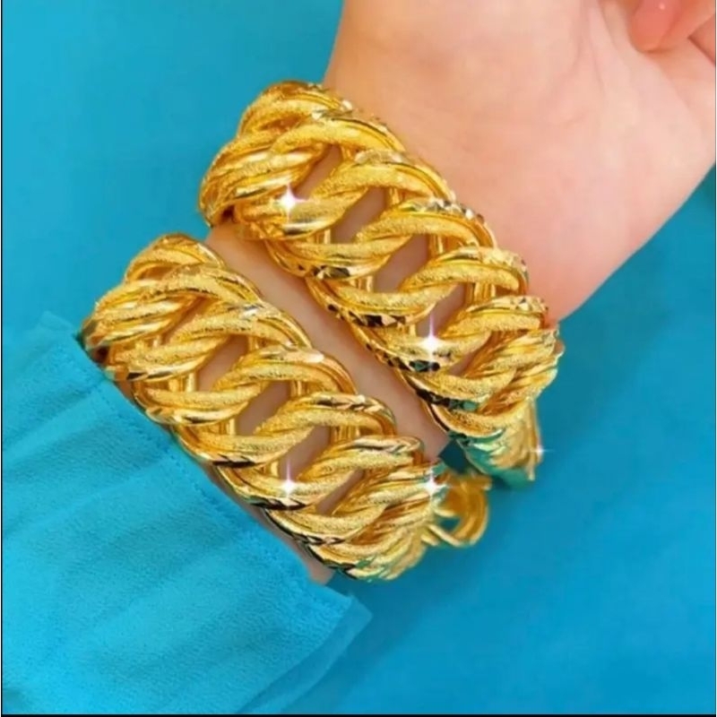 ♥️ Gelang CoCo Kait Besar Cop 916 ♥️ Emas Korea | Shopee Malaysia