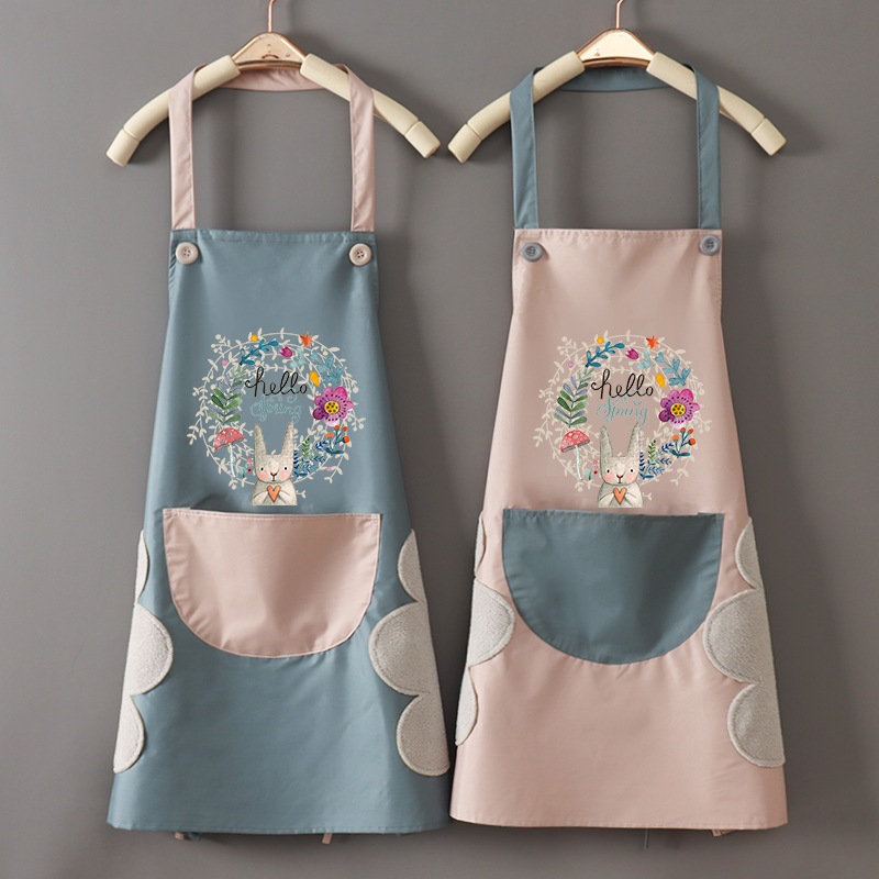 Black Kitchen Apron Water Proof Chef Apron Kitchen Cotton Apron Hitam ...