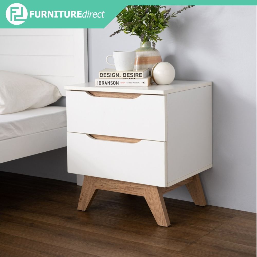 Furniture Direct MARIAN 2 drawer bedside table/ meja tepi | Shopee Malaysia