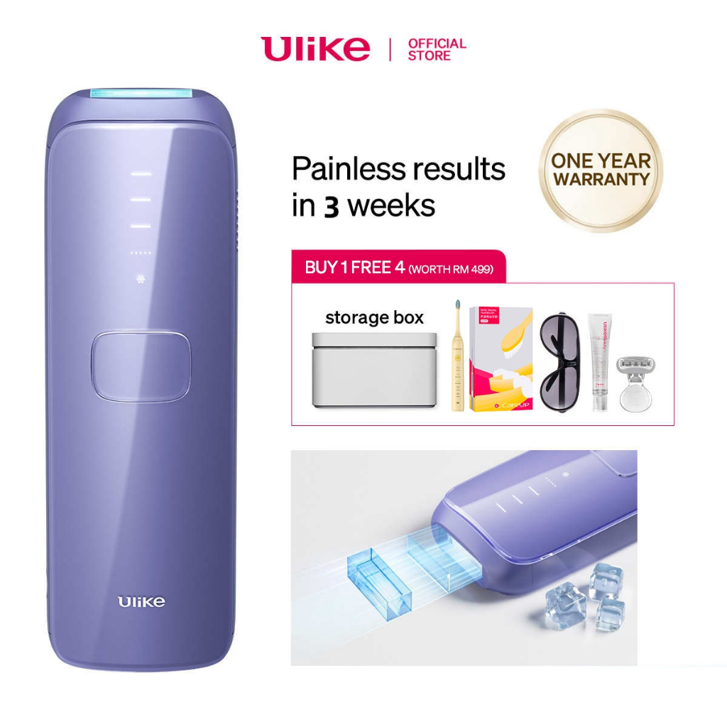 Ulike Sapphire AIR-3 IPL Laser Hair Removal Painless & Ice Cooling ...