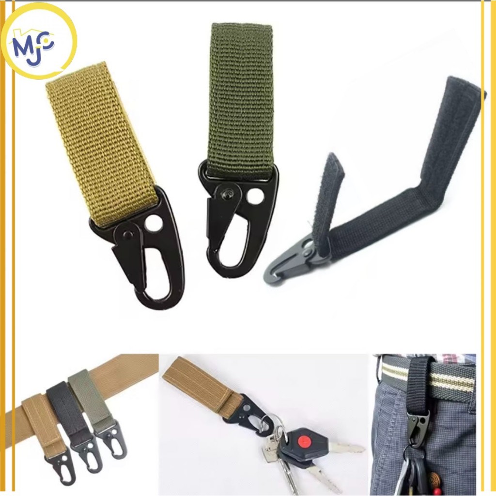 Molle Nylon Metal Light Velcro Belt Clip Webbing Backpack Strap ...