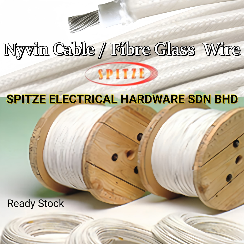10 to 150mm NYVIN CABLE / FIBRE GLASS SILICON BRAIDED WIRE / JAPAN ...