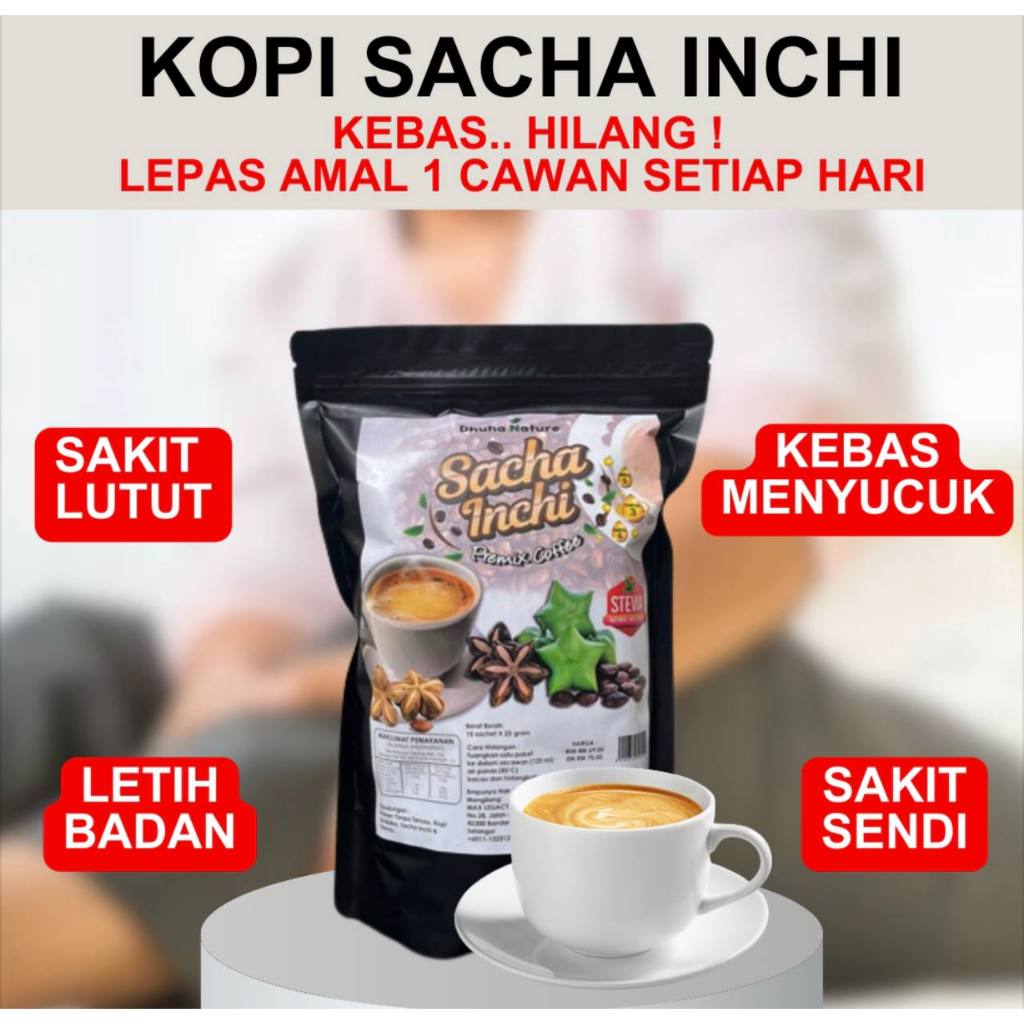 Kopi Sacha Inchi Stevia Original Coffee Dhuha Nature Premium Sedap ...