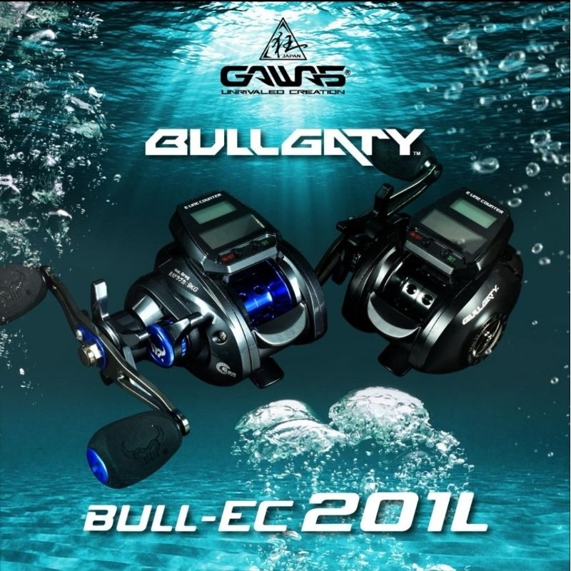 GAWAS BULLGATY BULL-EC 201L E- LINE COUNTER BAITCASTING REEL | Shopee ...