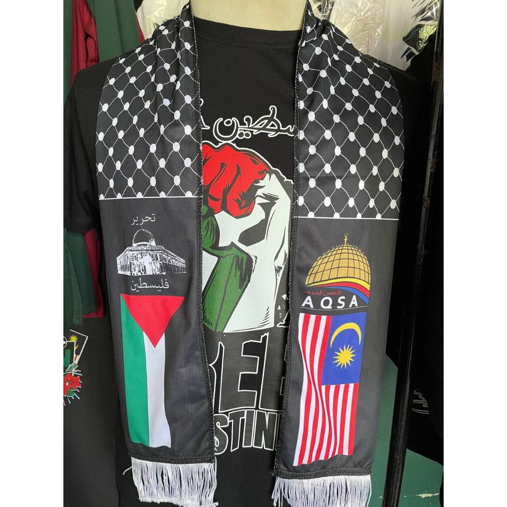 Mafla HITAM DAN PUTIH SELENDANG JERSEY | Shopee Malaysia