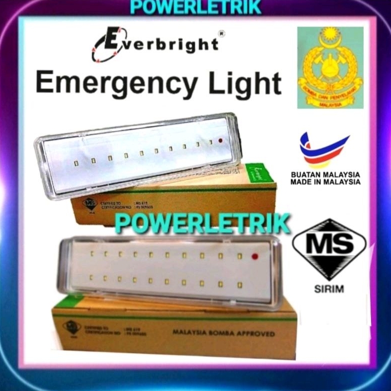 EVERBRIGHT EEL-09-8 LED/ EEL-09-16 LED SURFACE TYPE EMERGENCY LIGHT ...
