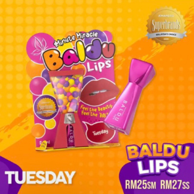 Baldu LIPS 1 Minute Miracle LIMITED EDITION | Shopee Malaysia