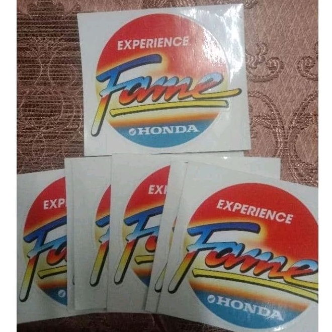 STIKER HONDA EXPERIENCE FAME PERAK ( Sticker Tampal Luar ) | Shopee ...
