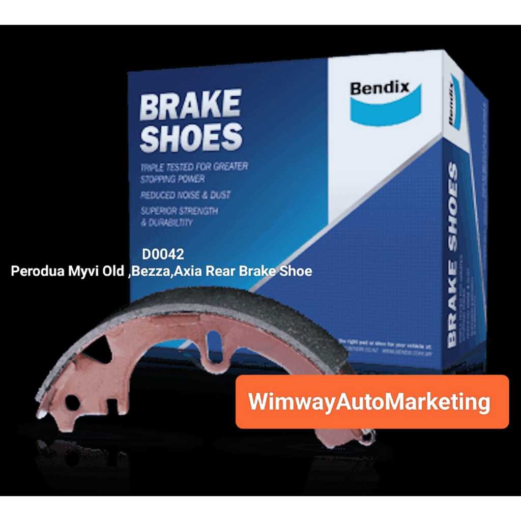 D0042 PERODUA MYVI LAGAI BEST BEZZA AXIA REAR BRAKE SHOE [ BENDIX ...