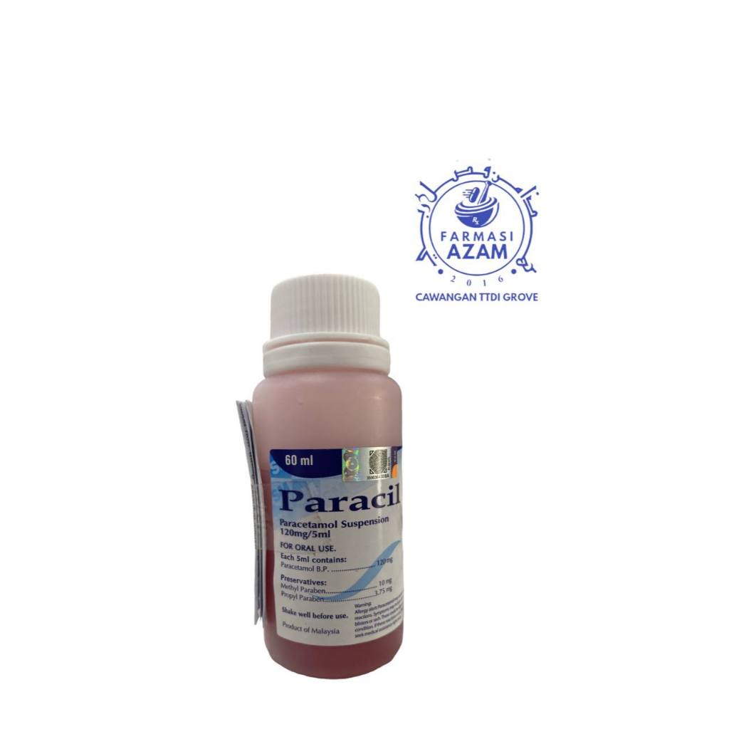 PARACIL(PCM) 120MG/5ML SUSPENSION 60ML 1'S | Shopee Malaysia