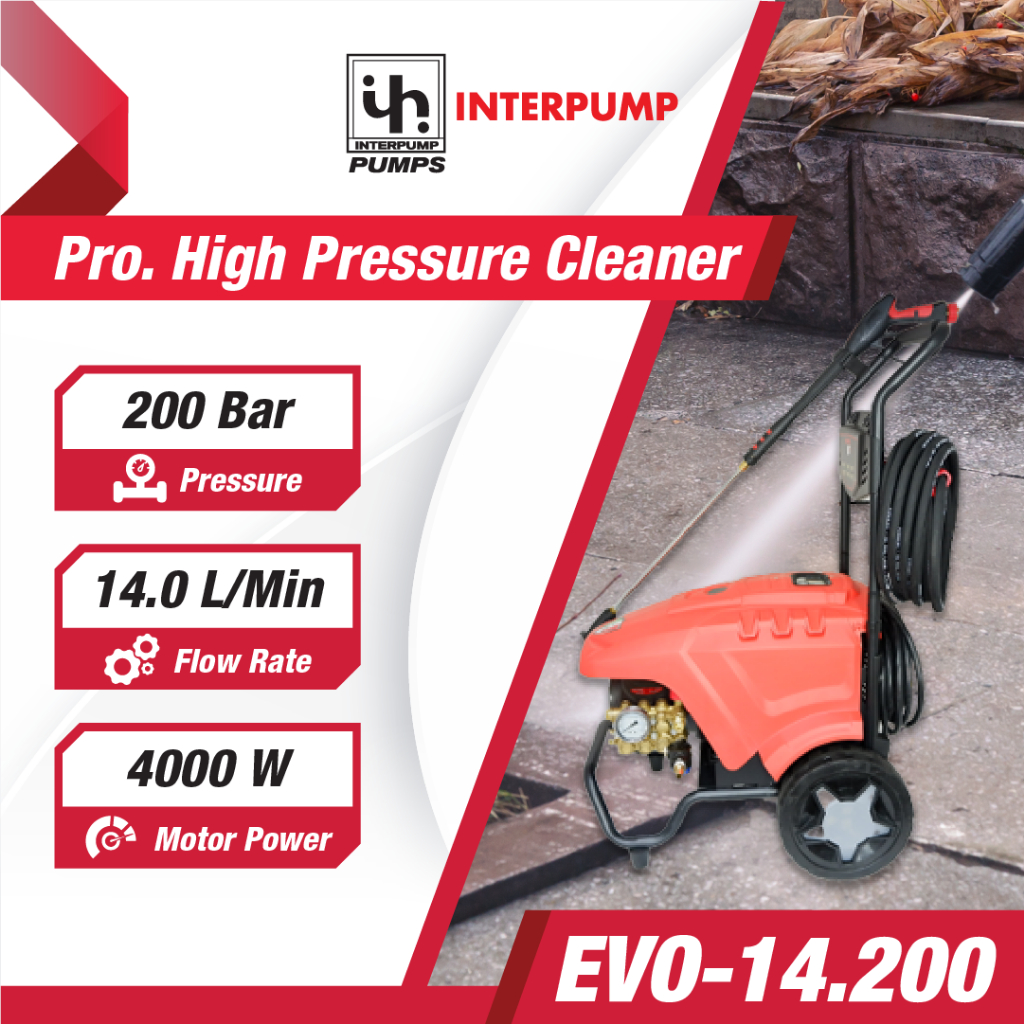 [OMC] PROFESSIONAL HIGH PRESSURE CLEANER - INTERPUMP ITALY - EVO-14.200 | Shopee Malaysia