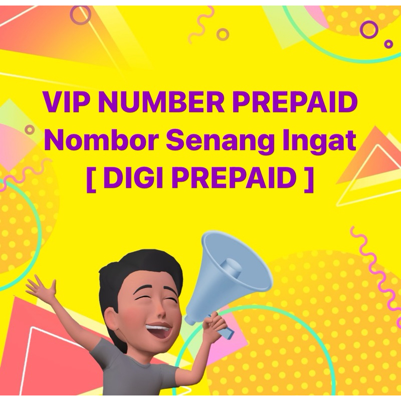 VIP Number prepaid Digi sim card nombor cantik senang ingat | Shopee ...