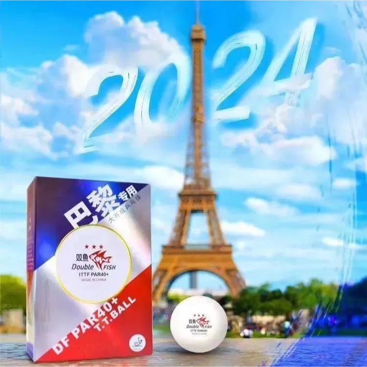 Double Fish D40+ Paris Ball 2024/Ping Pong Tournament Ball | Shopee ...