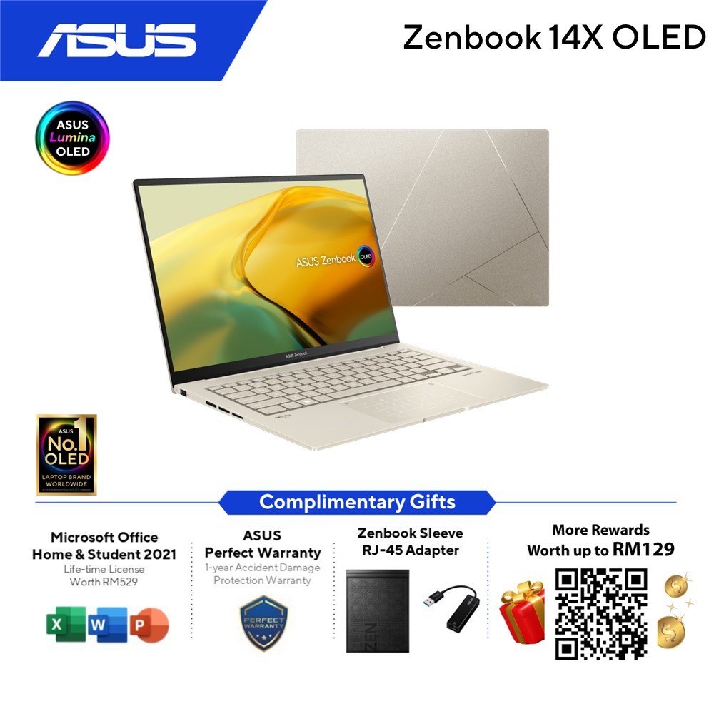Asus Zenbook 14X OLED UX3404V-CM9087WS UX3404V-CM9088WS i9-13900H/ 32GB ...