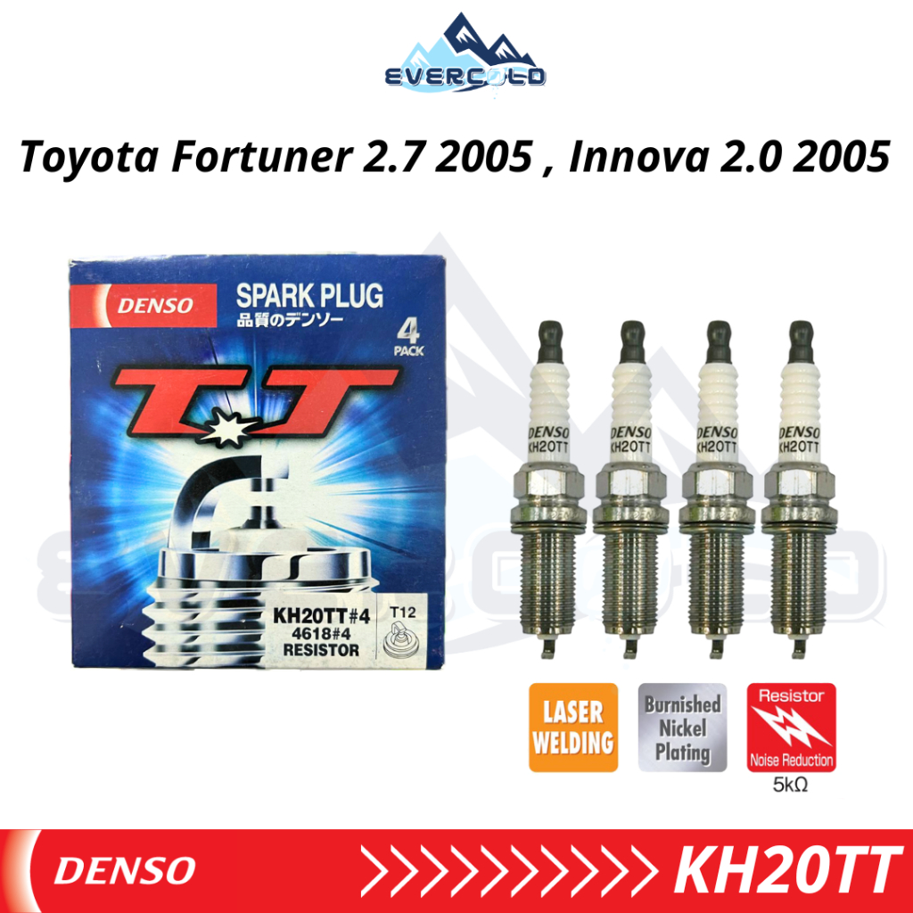DENSO NICKEL TT KH20TT Spark Plug - 267700-7460 For Toyota Fortuner 2.7 ...