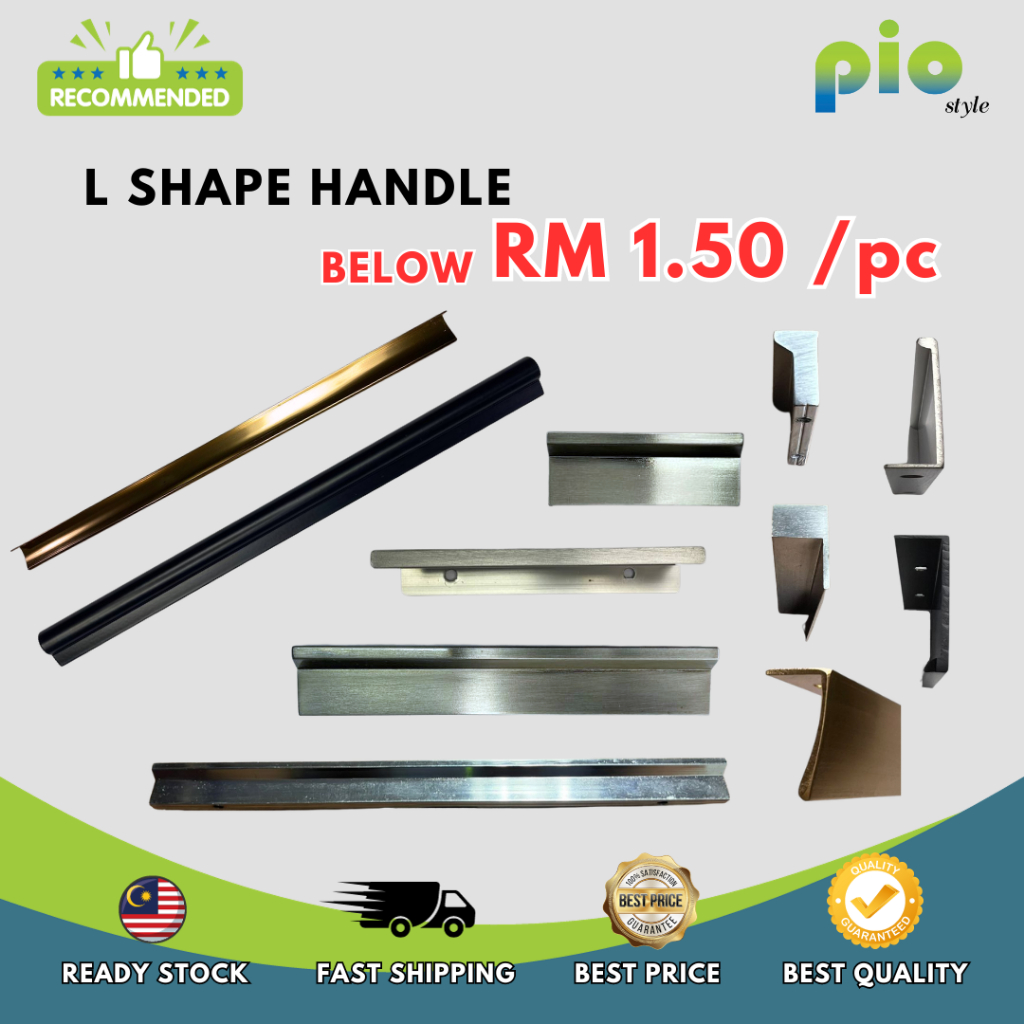 L SHAPE HANDLE SILVER HANDLE BLACK HANDLE EUROPEAN HANDLE CABINET ...