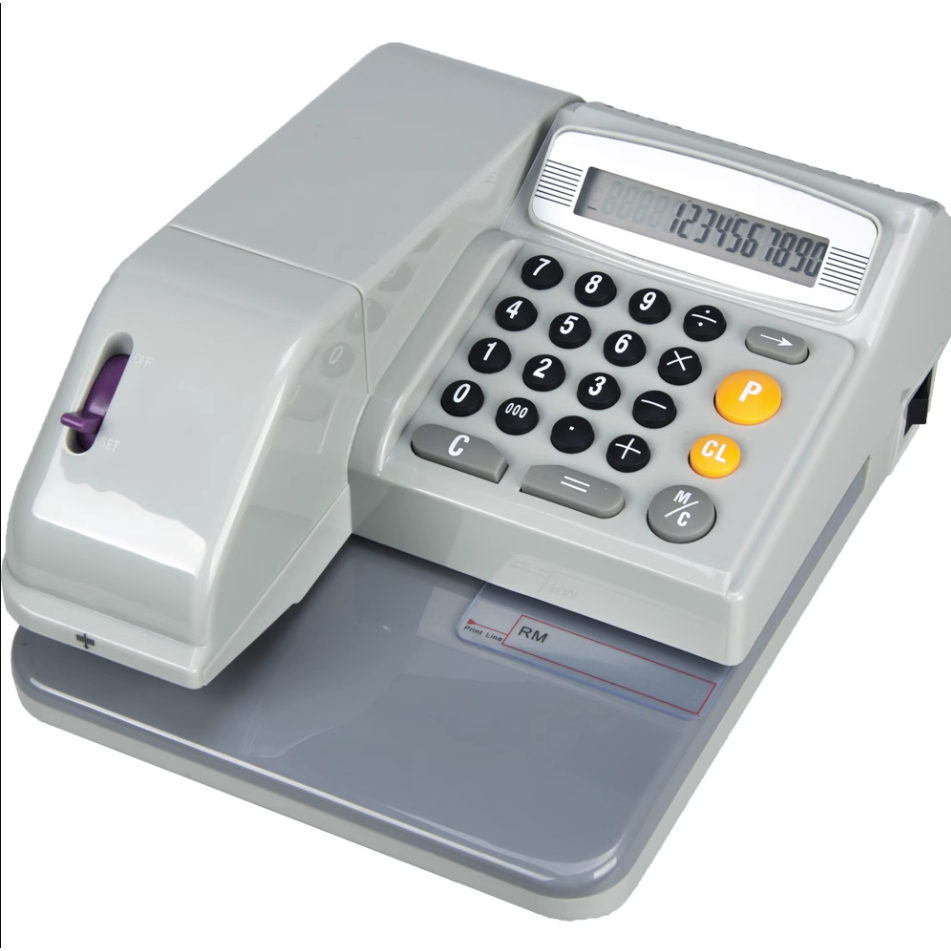 CHECKWRITER MACHINE CHEQUE WRITER MACHINE *FREE INK AND INK ROLLER ...