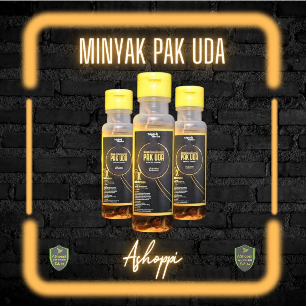 💯 ORIGINAL HQ 💯 MINYAK PAK UDA MASSAGE OIL MINYAK AROMATERAPI PAK UDA ...