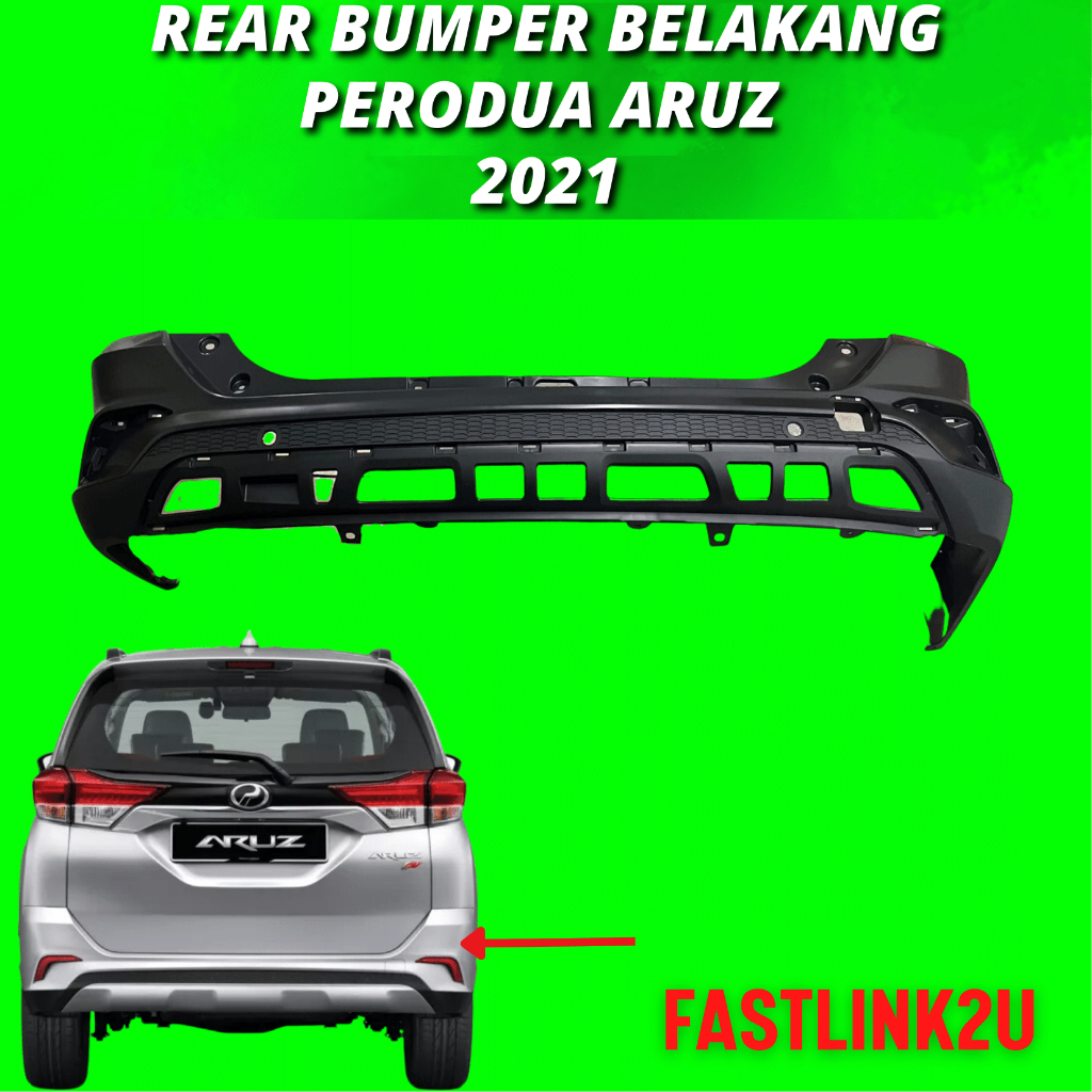 Fastlink Original Perodua Aruz 2019 Rear Bumper Cover Belakang 100% New ...