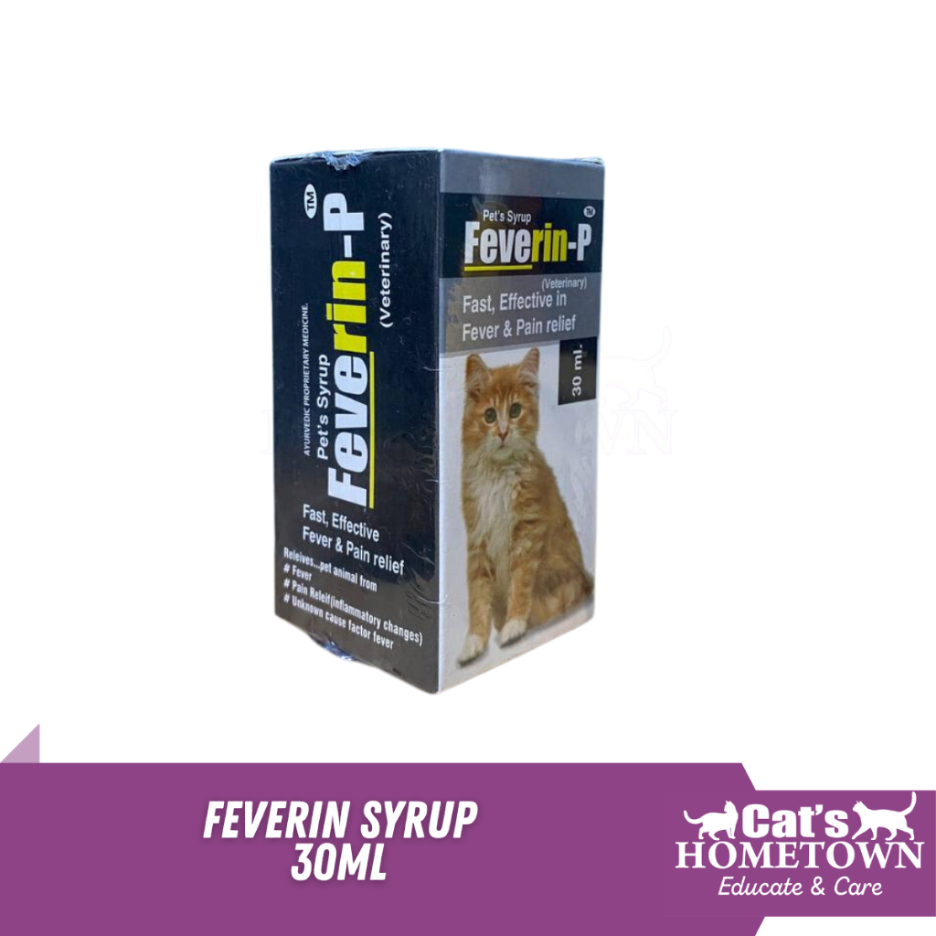 Feverin Syrup Makanan Tambahan Rawatan Kucing Demam 30ml | Shopee Malaysia