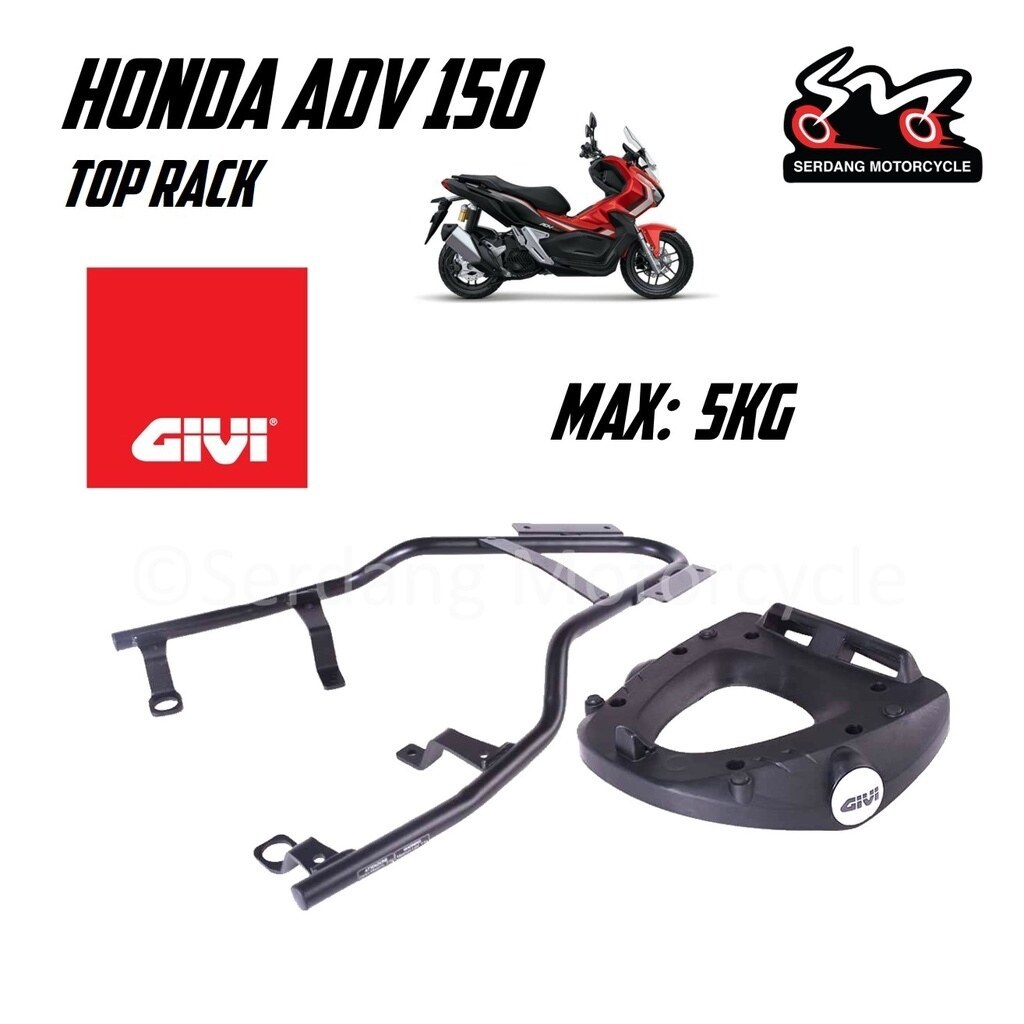 Givi Rack SRV Honda ADV150 Extreme Special Advance Rack with Baseplate ...