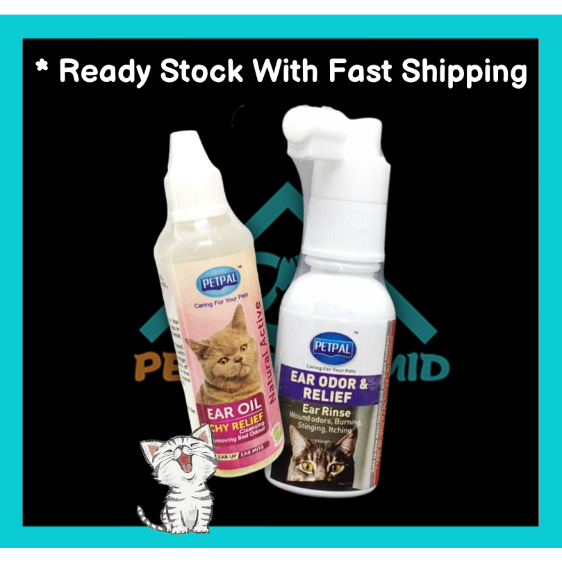 Petpal Natural Ear Oil / Ear Odor (Cat) Ear Mite Treatment 35g Telinga ...