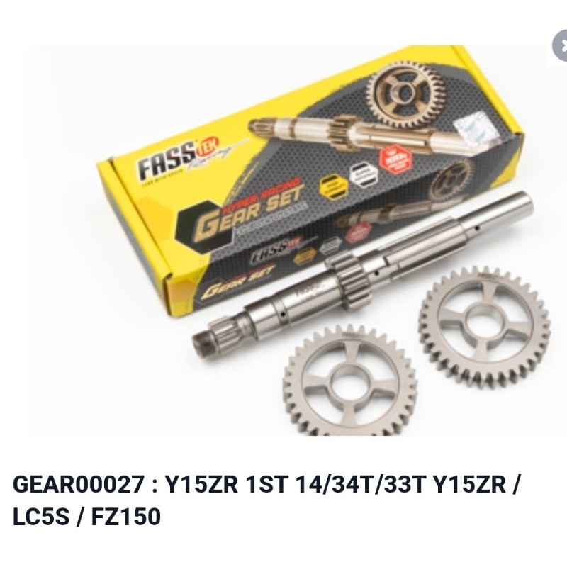 Fasstek Racing Yamaha Y15ZR / FZ150 / Lc5s Racing 6Speed Gear Box Full ...
