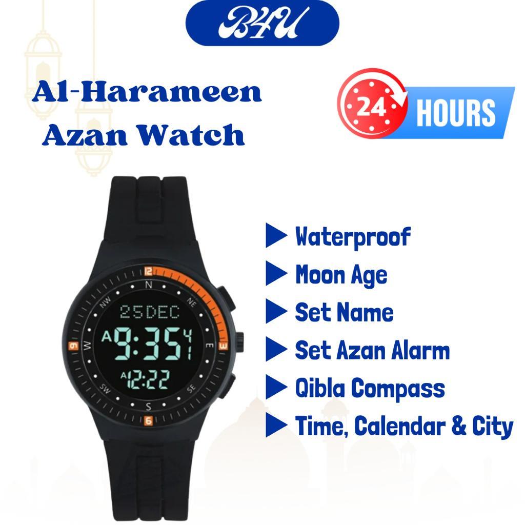 MY Stock! AL-Harmeen Jam Kiblat dan Watku Solat Men's Qibla Direction ...