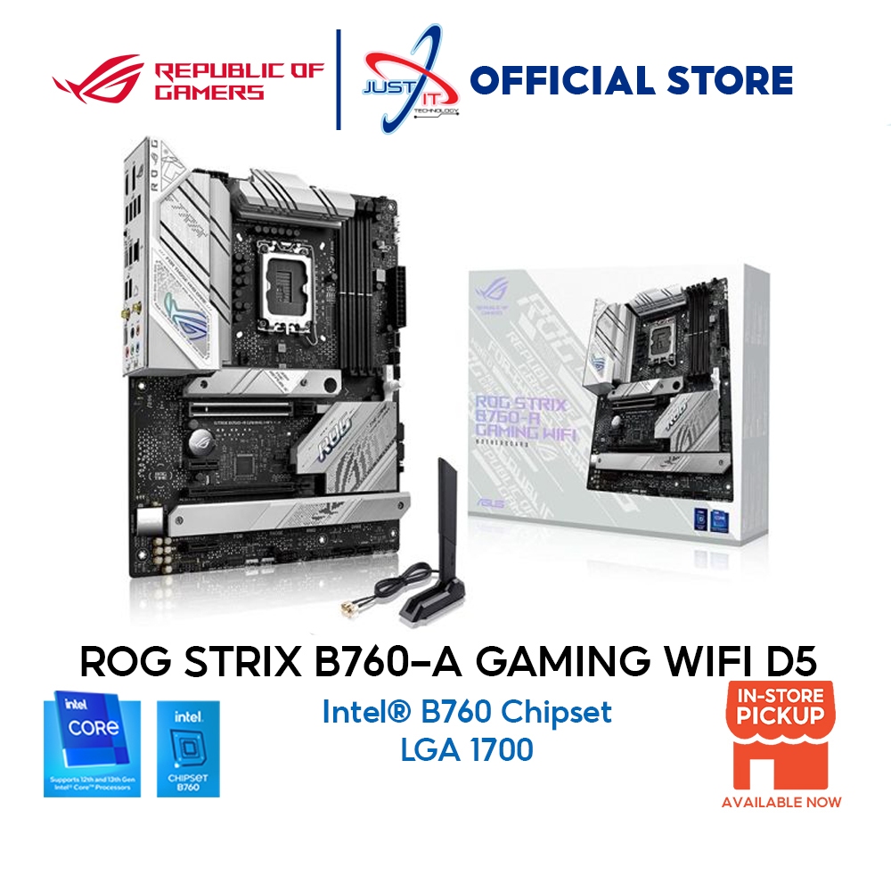 ASUS ROG STRIX B760-A WIFI D5 / DDR5 LGA1700 GAMING MOTHERBOARD COMBO ...