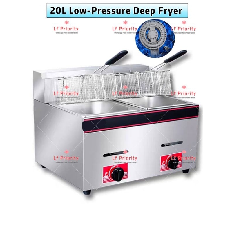 Large-capacity gas french fries for commercial street stall restaurants ...