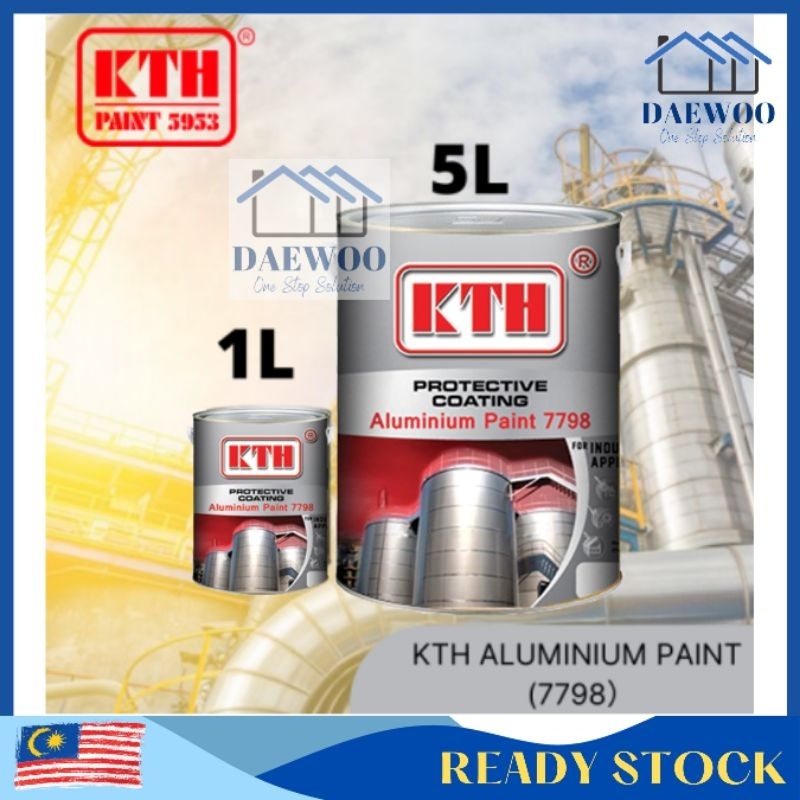 KTH 7798 ALUMINIUM PAINT / SILVER PAINT / CAT MINYAK / CAT BESI ...