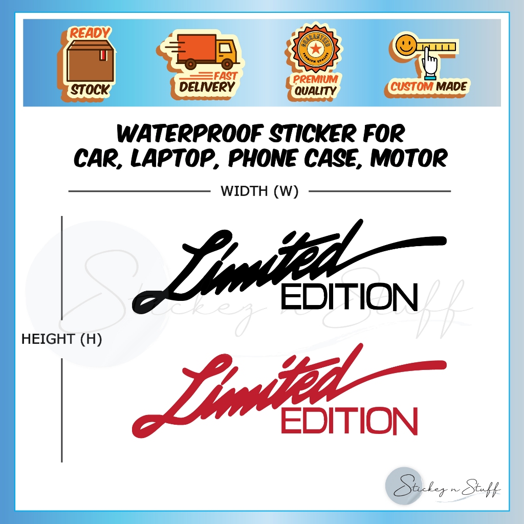 [D2] Limited Edition Sticker Reflective Pantulan Cahaya Stiker Kereta ...