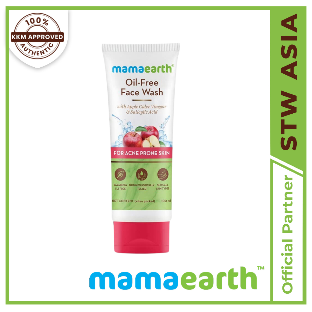 Mamaearth Acne-Prone Skin Oil-Free Face Wash with Apple Cider Vinegar & Salicylic Acid - 100 ml ...