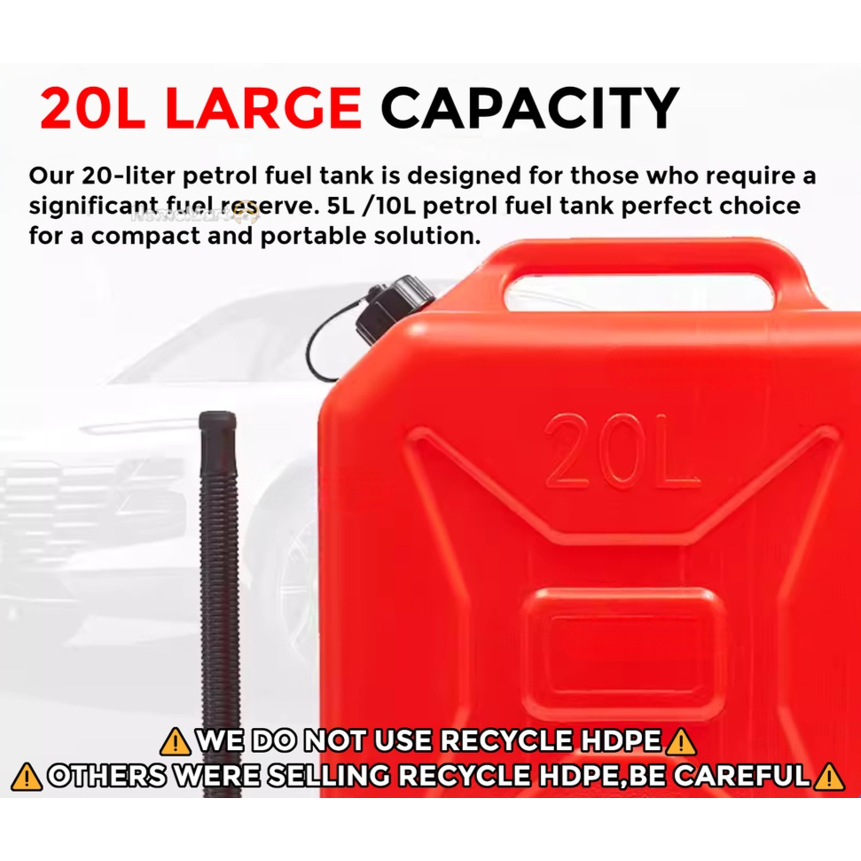 Tong Minyak Petrol Spare Fuel Tank Bottle Petrol Gasoline Oil Tank ...
