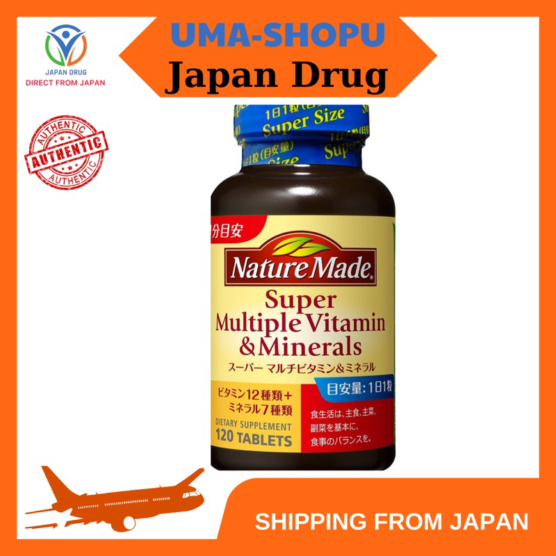 Otsuka Nature Made Super Multi Vitamin & Mineral 120 Tablets Japan ...