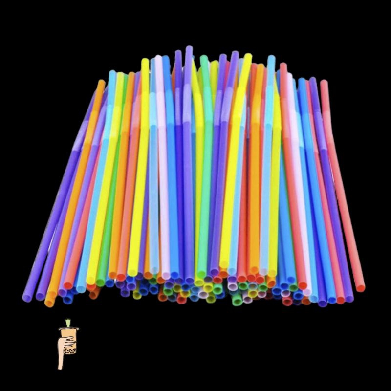 STRAW FLEKSIBEL / COLORFUL STRAWS 250PCS cap labu | Shopee Malaysia