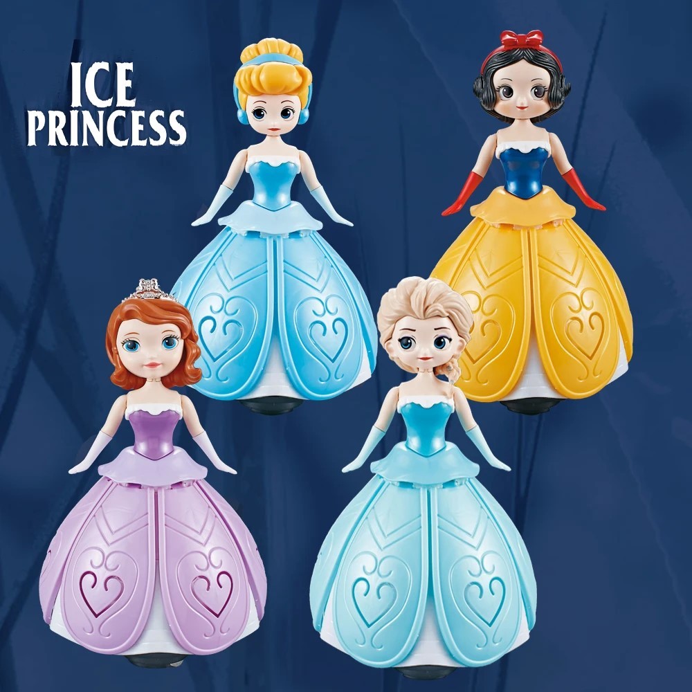 Battery Operated Dancing Princess Frozen Anna Elsa Cinderella Sofia ...