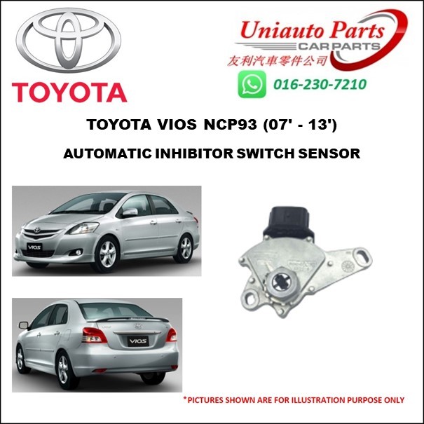 TOYOTA VIOS NCP93 (07' - 13') AUTOMATIC INHIBITOR SWITCH SENSOR ...