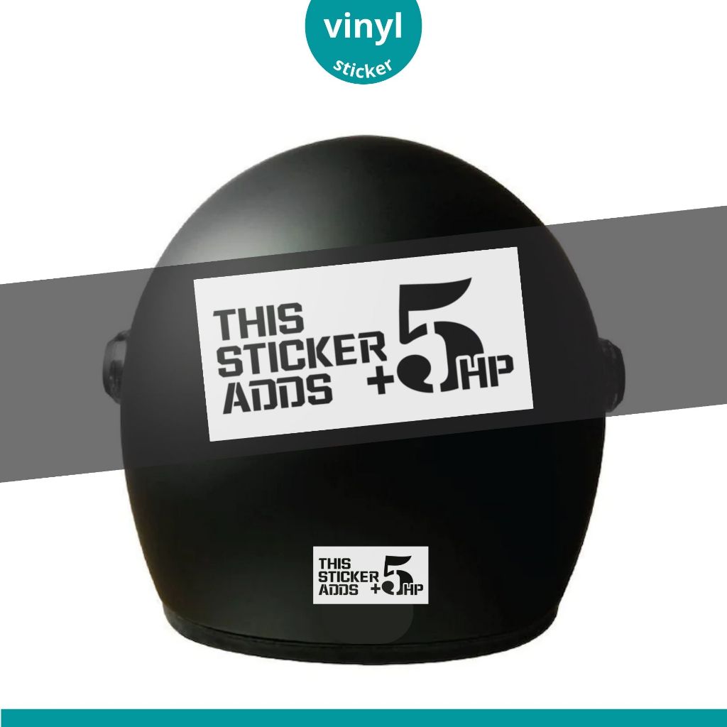 This sticker adds +5hp - Vinyl Decal Sticker for Car/Bike/Motorcycle ...