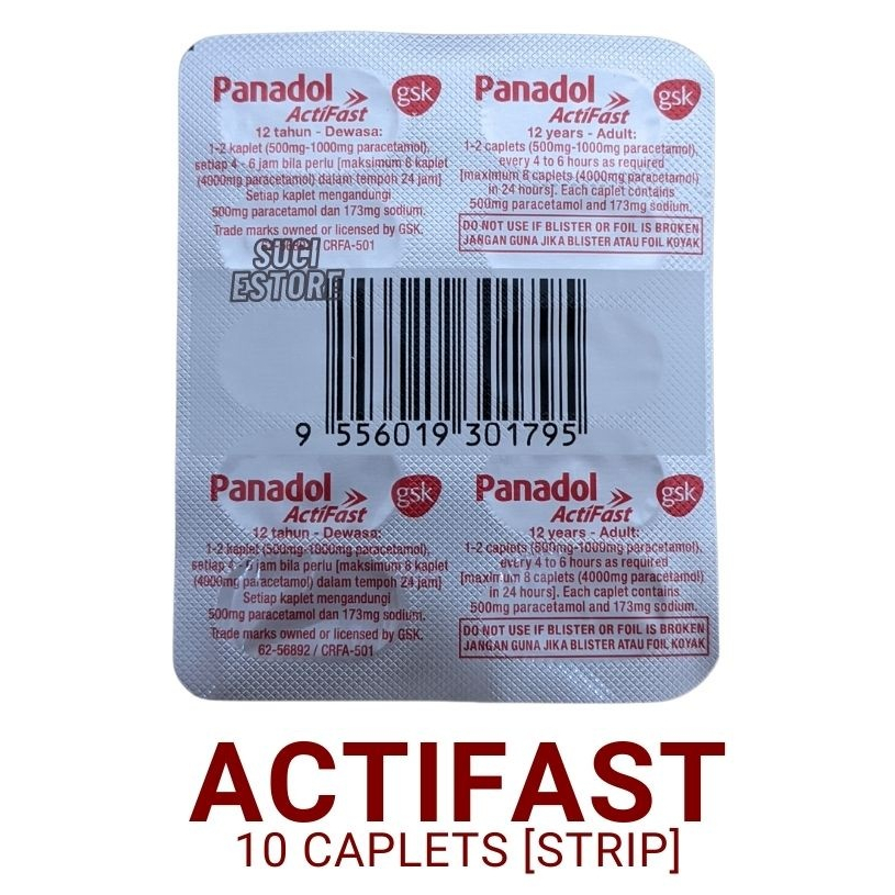 Panadol Actifast 500mg (10 tablets) | Shopee Malaysia