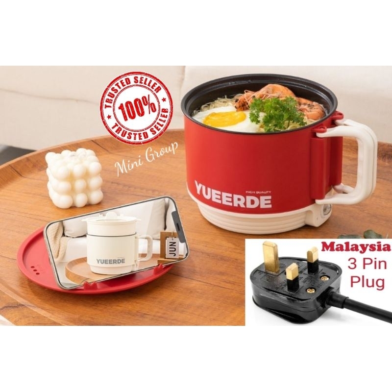 🤙Safe Packing💪🏻 Electric Mini Cooker Pot Steamboat Pot Non Stick ...